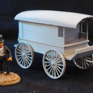 28mm Scale 3D Printed Wild West Snake Oil Salesman Wagon - Etsy