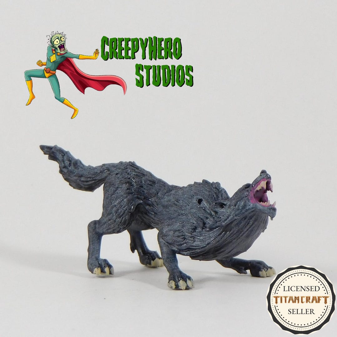 3D Resin Printed 28mm Scale Giant Wolf Miniature - Etsy