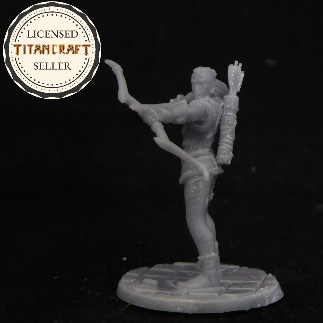 3D Resin Printed 28mm Scale Archer Peasant Miniature - Etsy