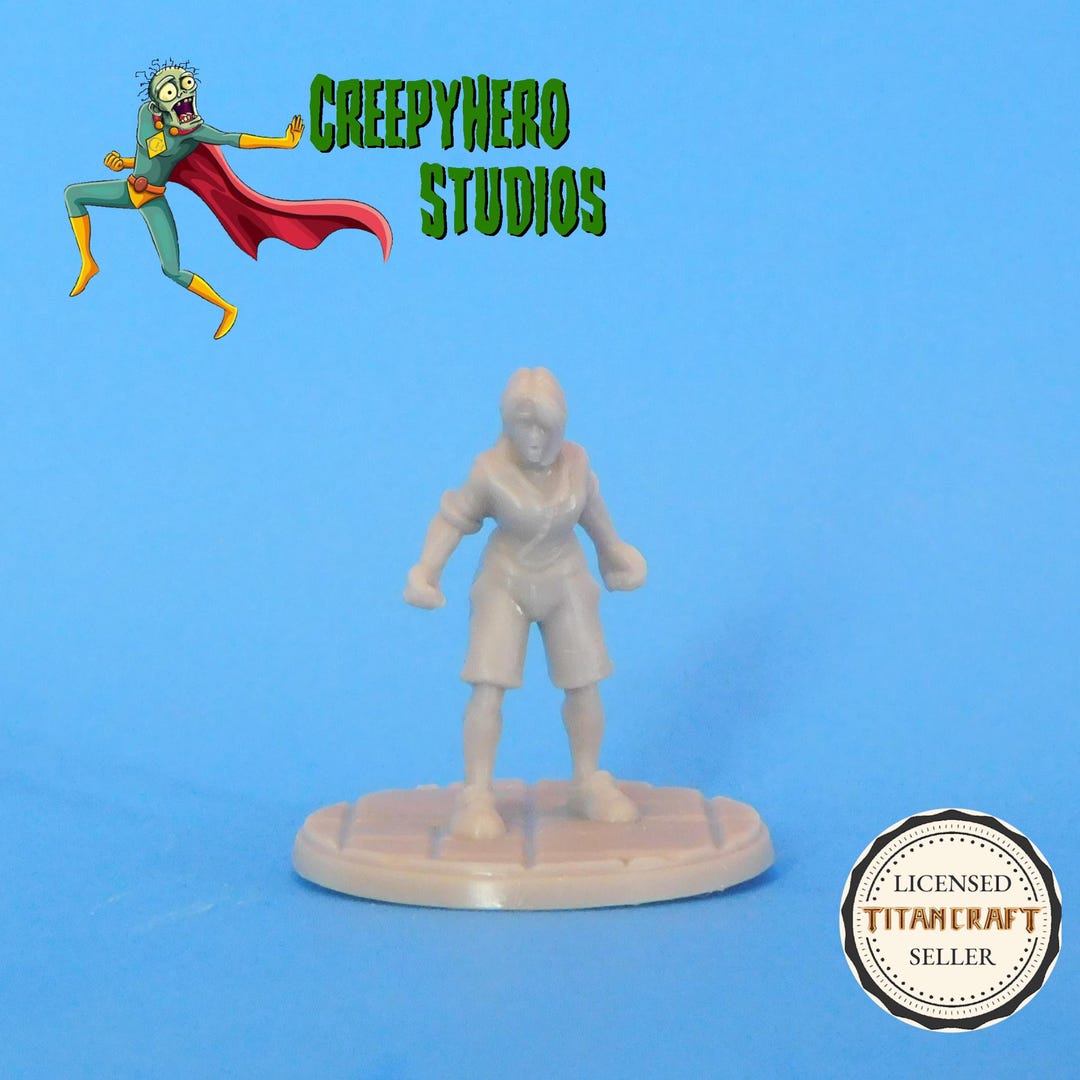 Modern 28mm Scale 3D Resin Printed Tourist Girl Miniature – Urban ...