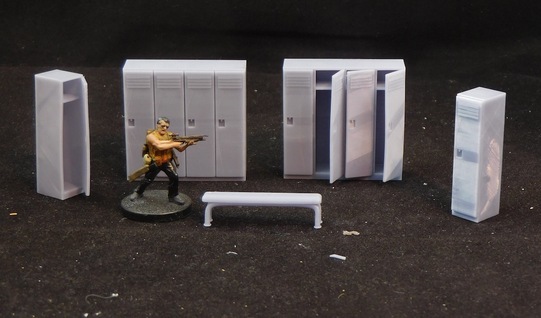 28mm Scale 3D Resin Printed Locker Set - Etsy