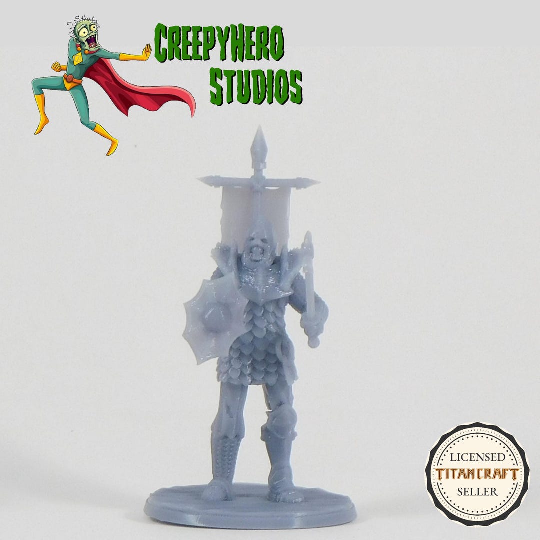 3D Resin Printed 28mm Undead Warden Miniature - Etsy