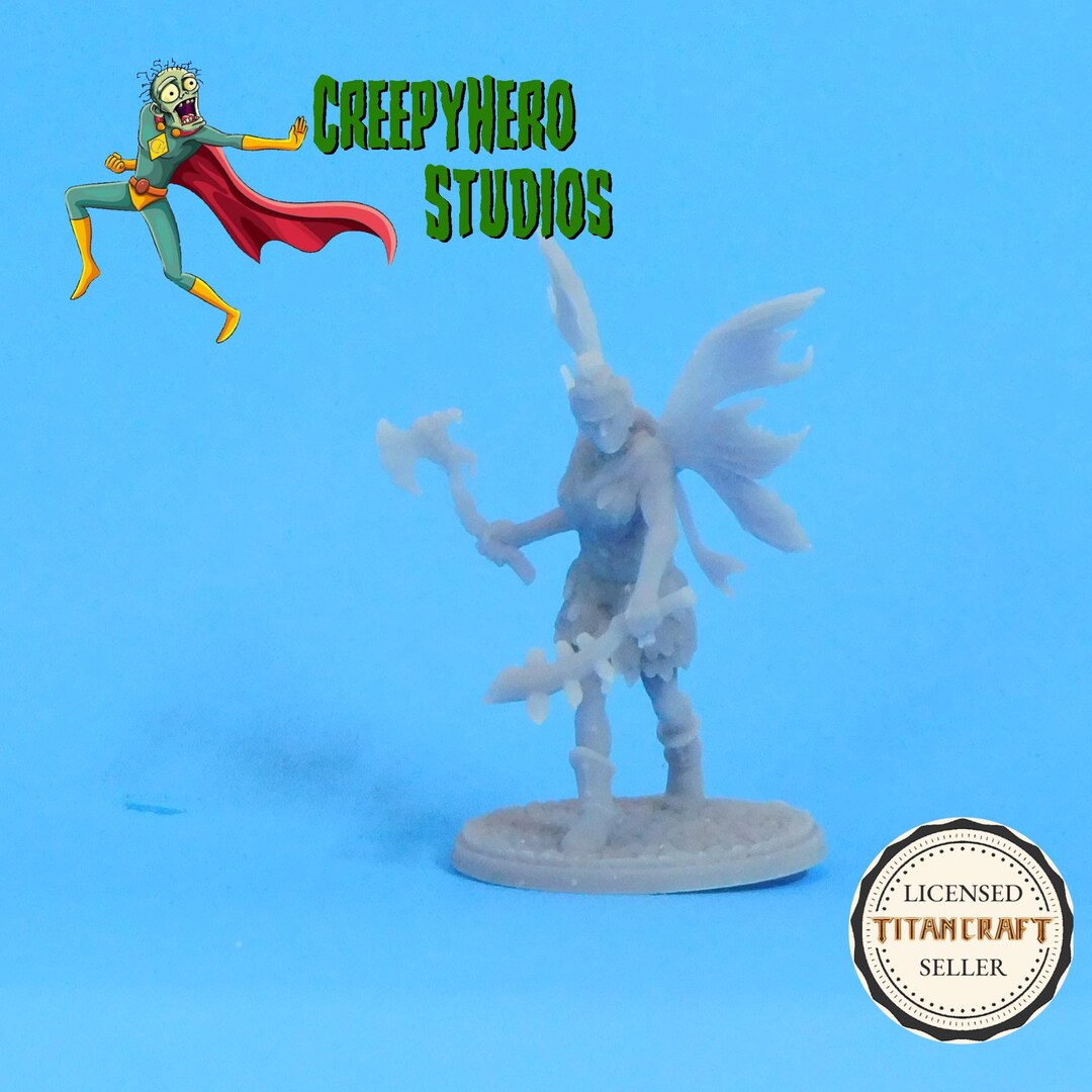 Fantasy 28mm Scale 3D Resin Printed Fae Warrior Miniature - Etsy