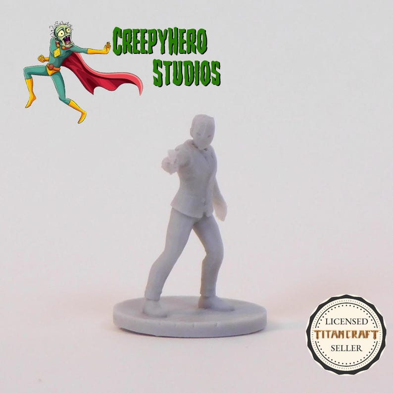 3D Resin Printed 28mm Scale Criminal With Pistol Miniature - Etsy