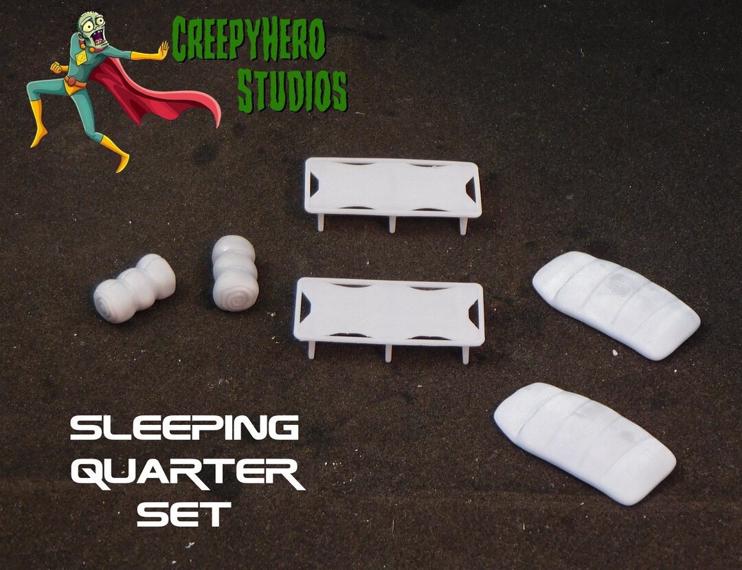 28mm Scale 3D Resin Printed Sleeping Quarter Set - Etsy