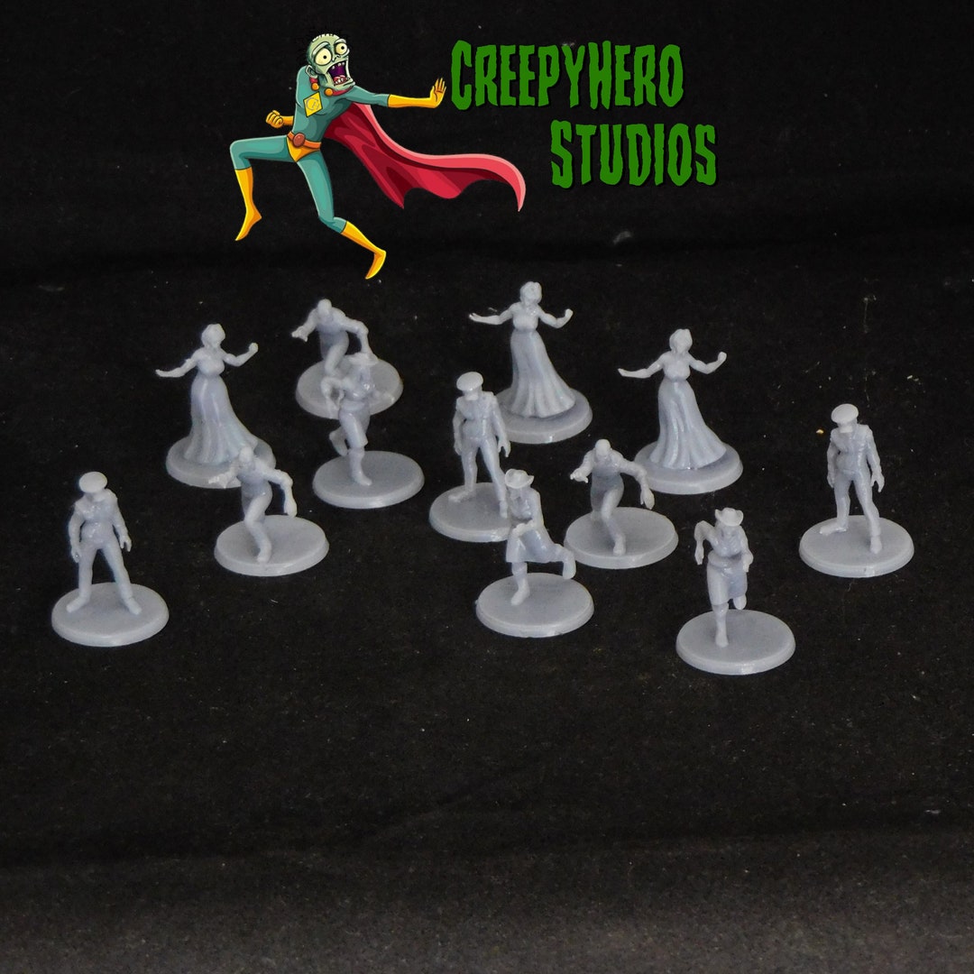 3D Resin Printed 20mm Scale Gaslands Zombie Set - Etsy