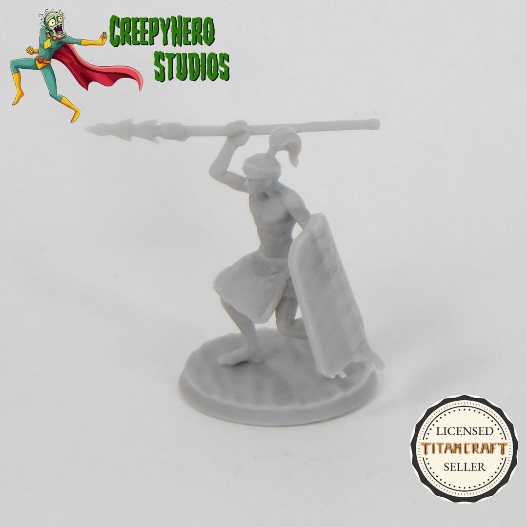 3D Resin Printed 28mm Scale Pulp Era Tribal Warrior Minature - Etsy