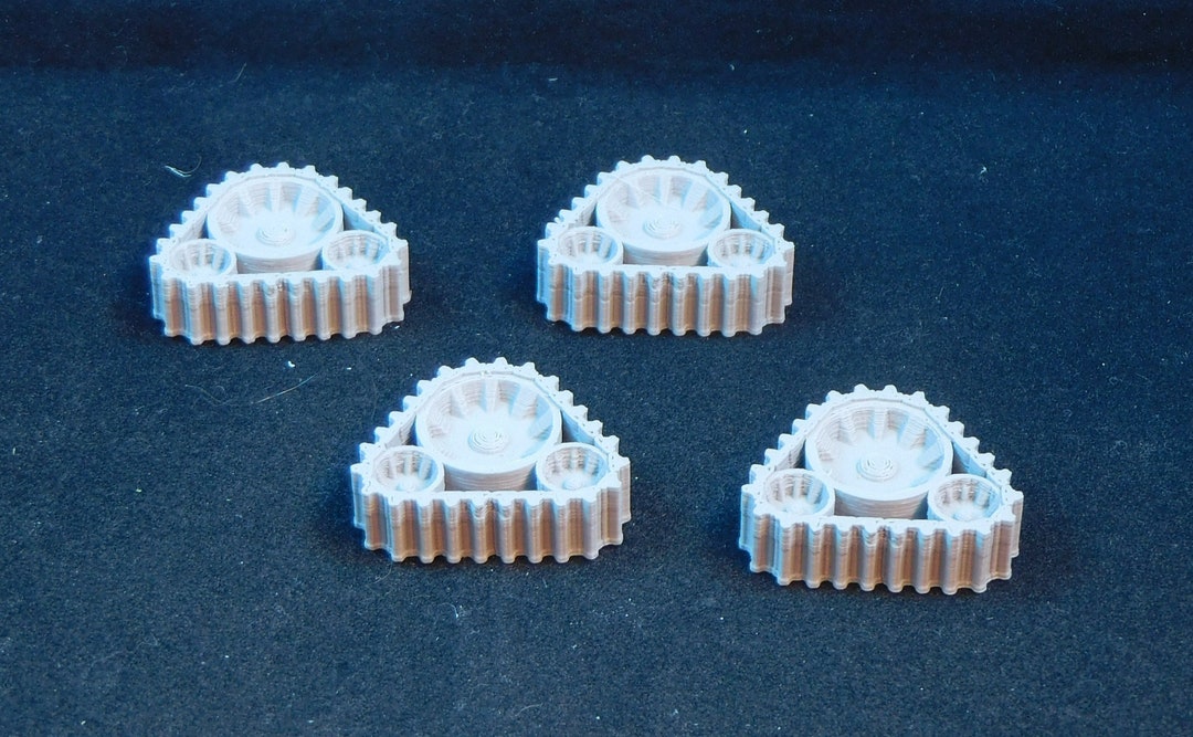 32mm Scale 3D Printed Triangle Tank Treads (not Scaled for Hotwheels ...