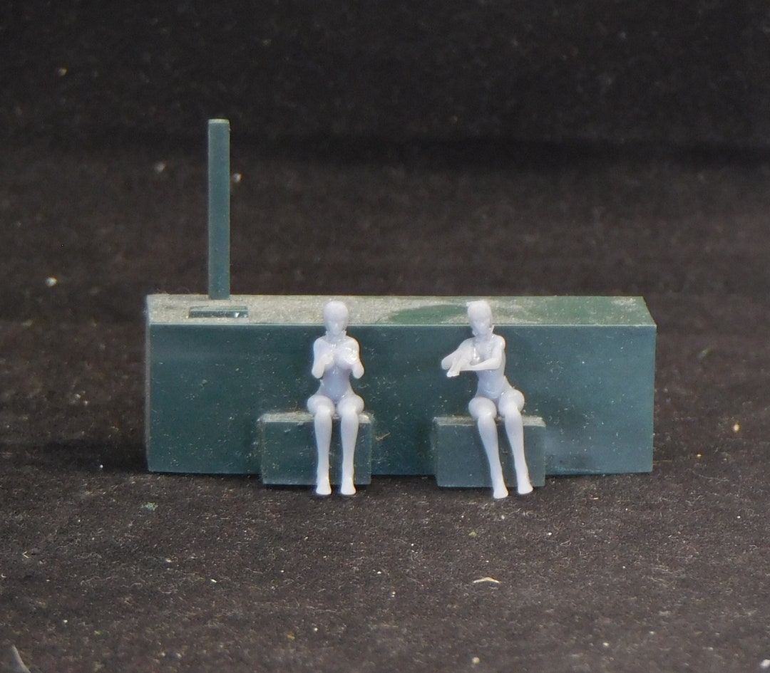 Gaslands 3D Resin Printed 20mm (1/64) Scale Seated Hillbilly Figure Set ...