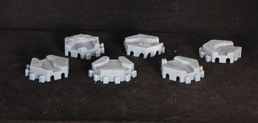 3D Resin Printed Hextile Two River Set - Etsy
