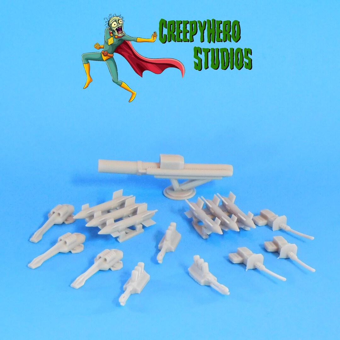 Gaslands 20mm Scale 3D Resin Printed Variety Weapons Three Set - Etsy