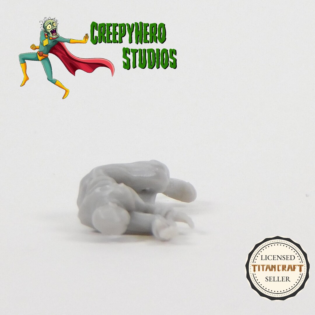 3D Resin Printed 28mm Scale Zombie Corpse Laying on Side Miniature - Etsy