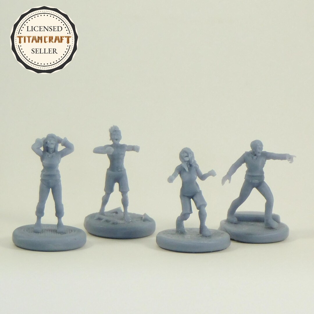 3D Resin Printed 28mm Scale Zombie Howler Miniature Group and Bases - Etsy
