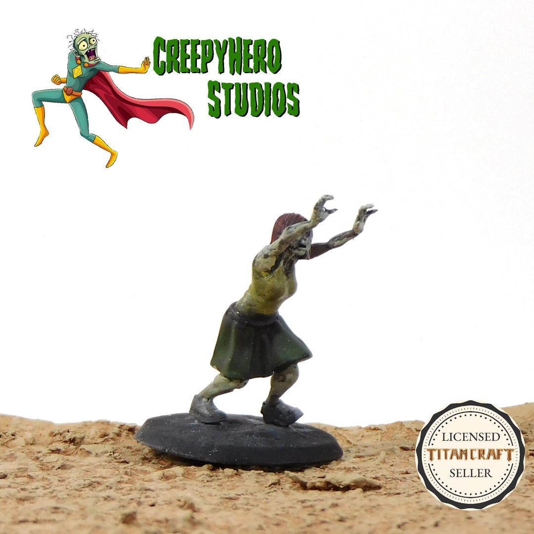 3D Resin Printed 28mm Scale Lunging Female Modern Zombie - Etsy