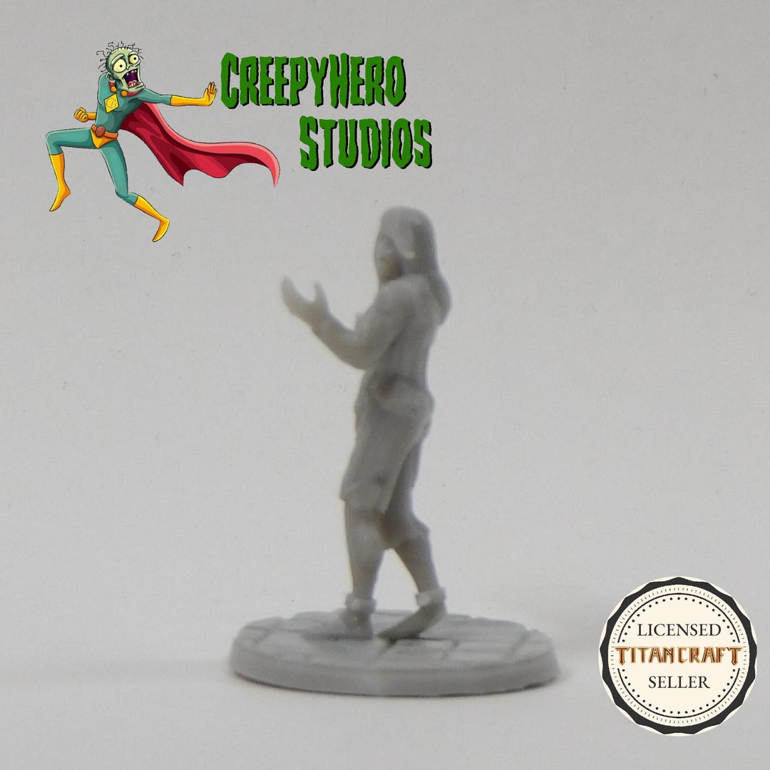 3D Resin Printed 28mm Scale Fantasy Prisoner Shrugging Miniature - Etsy