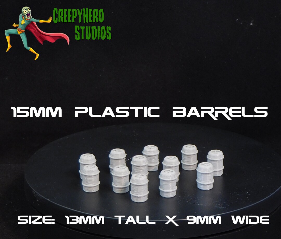 15mm Scale Plastic Barrel Set - Etsy