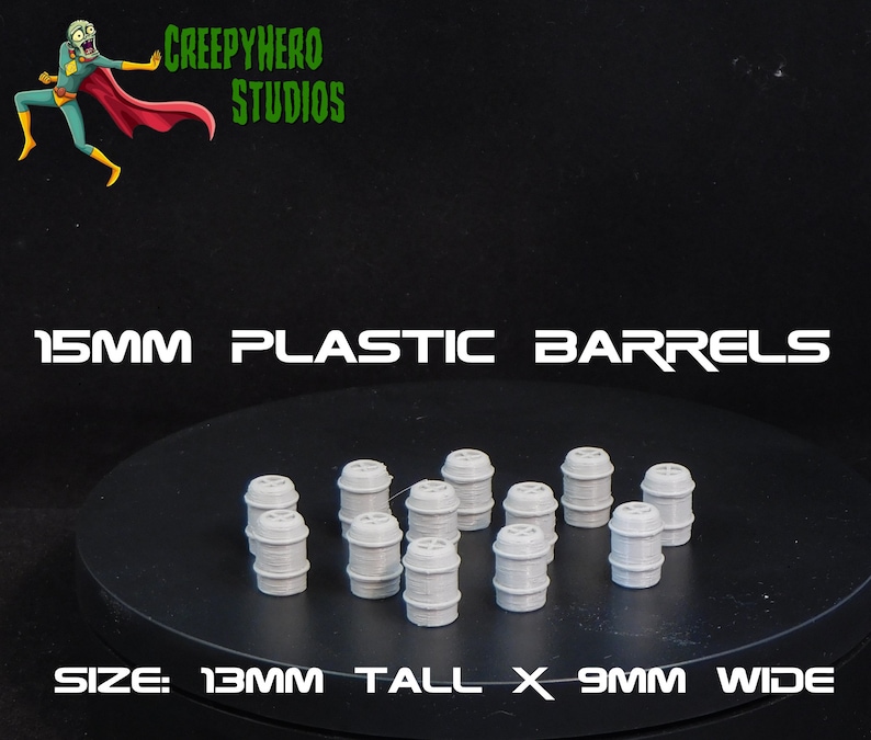 15mm Scale Plastic Barrel Set - Etsy