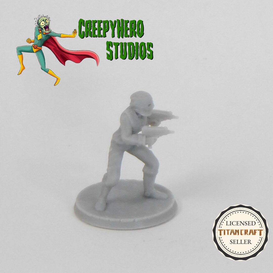 3D Resin Printed 28mm Scale Pulp Era Goon With Uzi's Miniature - Etsy