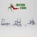3D Resin Printed 28mm Scale Gym Equipment Set - Etsy