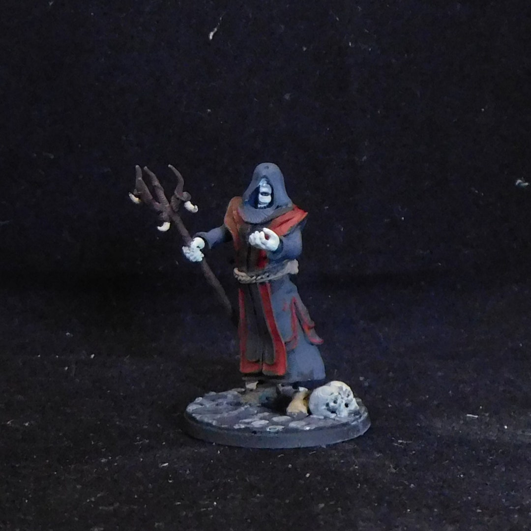 3D Resin Printed 28mm Scale Necromancer Miniature - Etsy