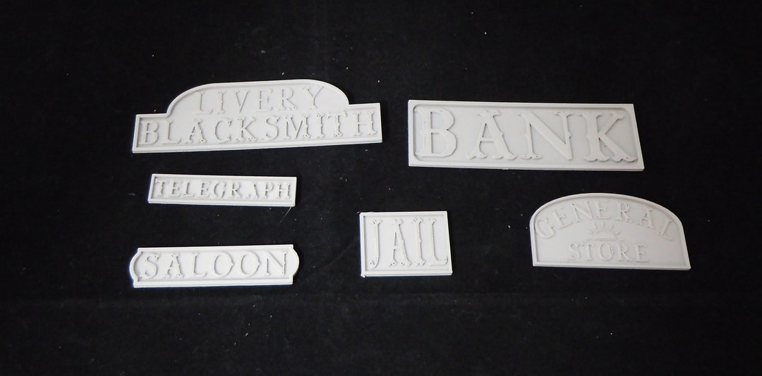 28MM American West Town Signs - Etsy