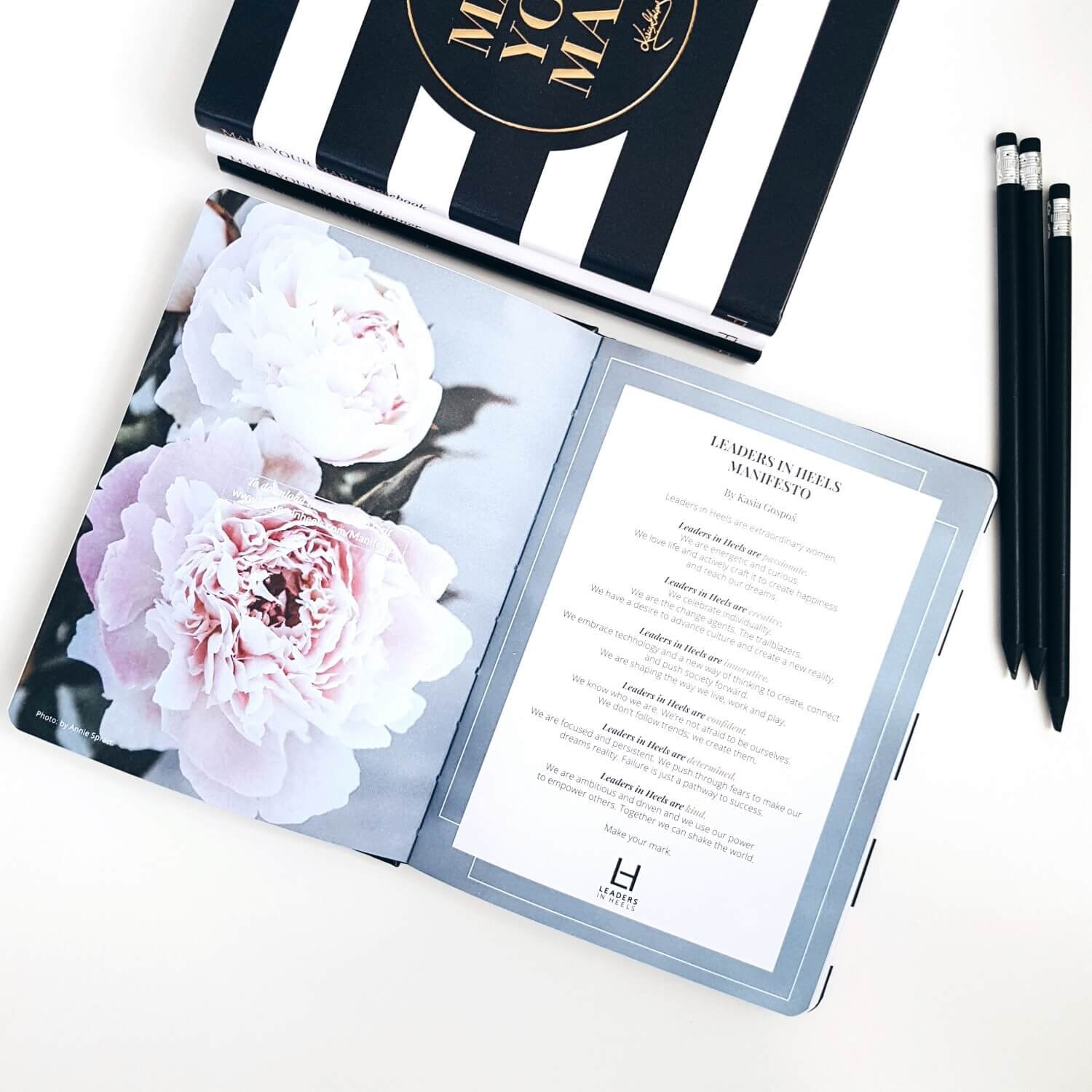 MAKE YOUR MARK Notebook With Leadership Quotes unique Inspirational ...