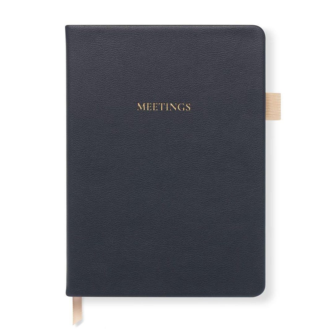 Meeting Notebook - Midnight Blue - LH Agenda - Etsy