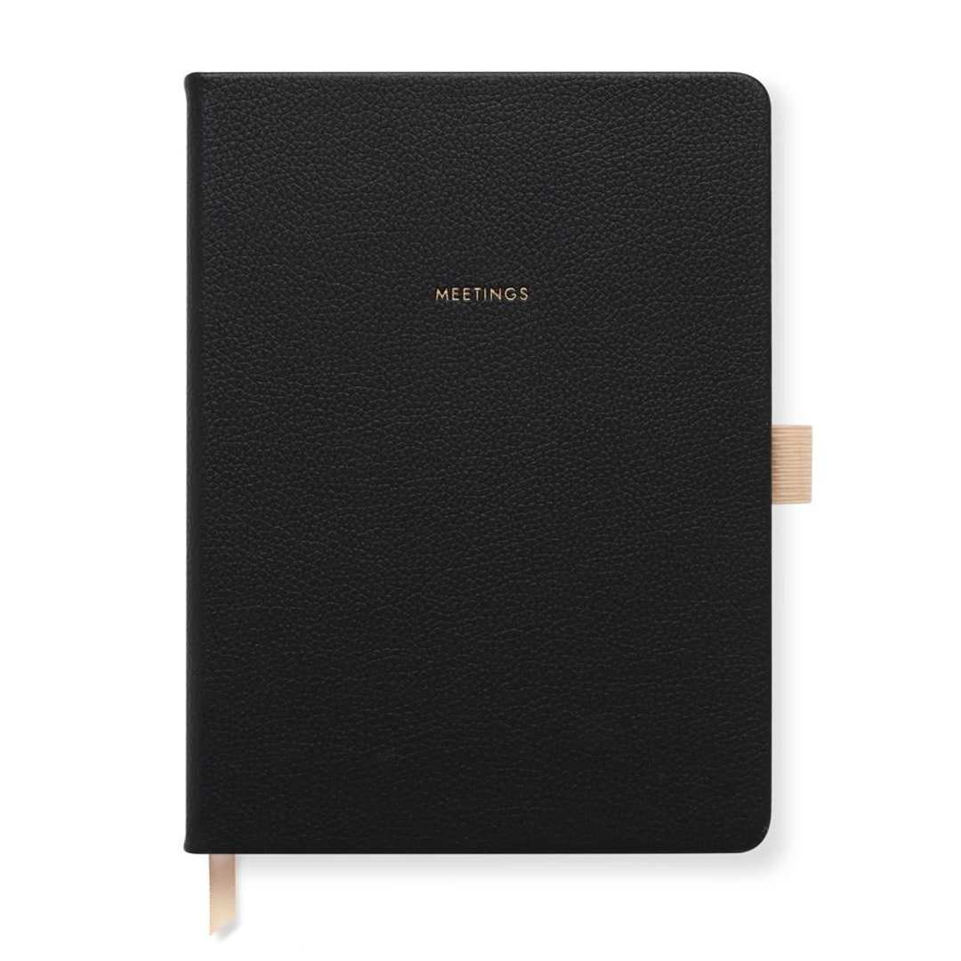 Meeting Notebook - Black - LH Agenda - Etsy