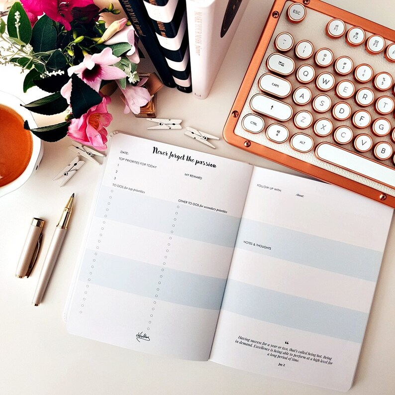 MAKE YOUR MARK Day Organiser business Planner With Leadership Quotes - Etsy