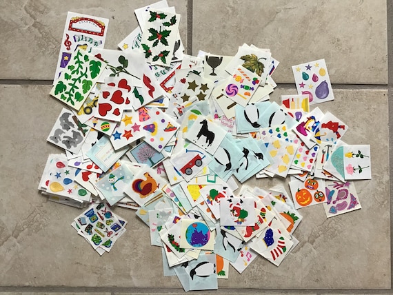 Vintage Sticker Lots: 10 Random Sticker Mods Mrs Grossman - Etsy