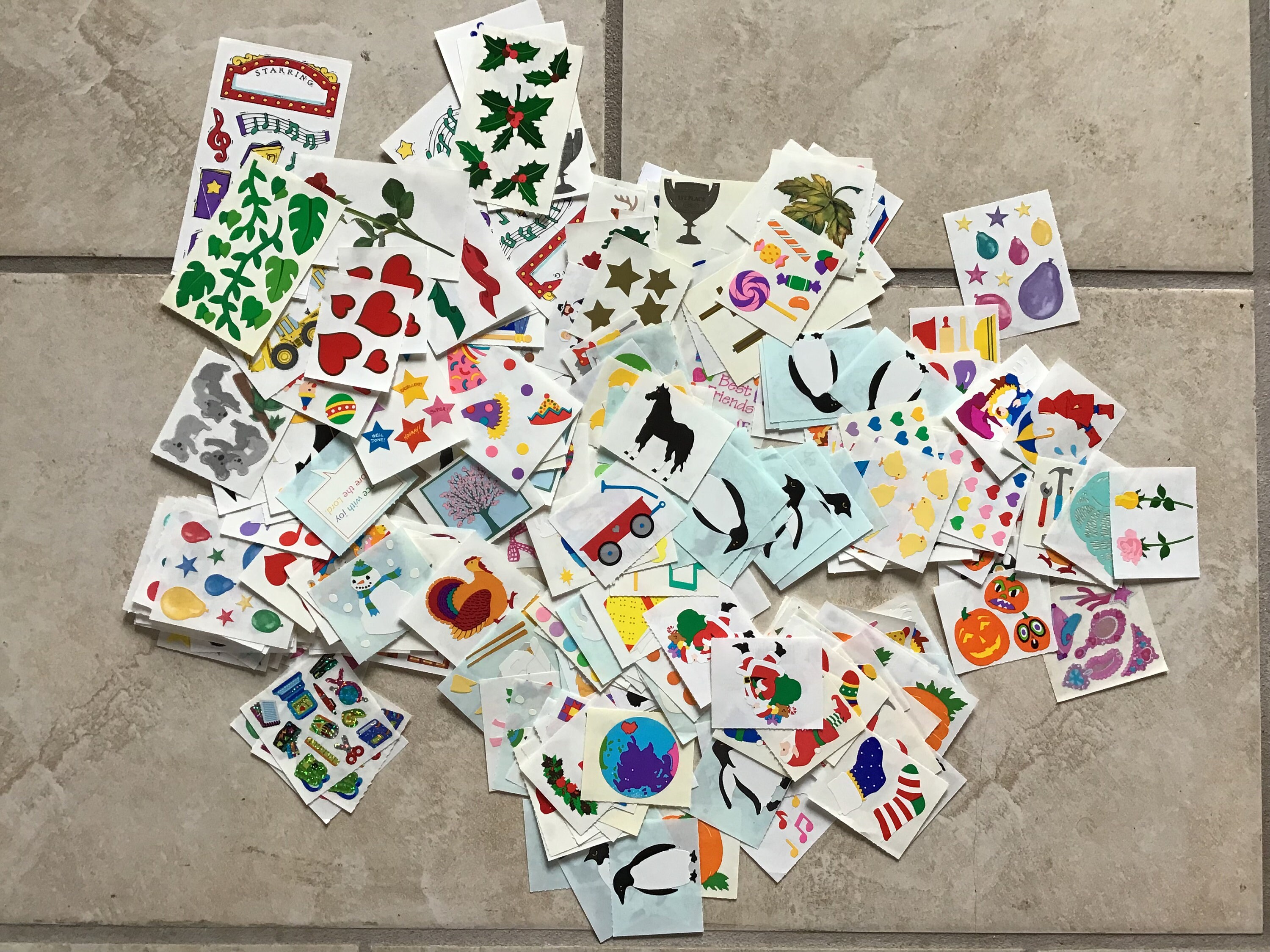 Vintage Sticker Lots: 10 Random Sticker Mods Mrs Grossman Creative ...