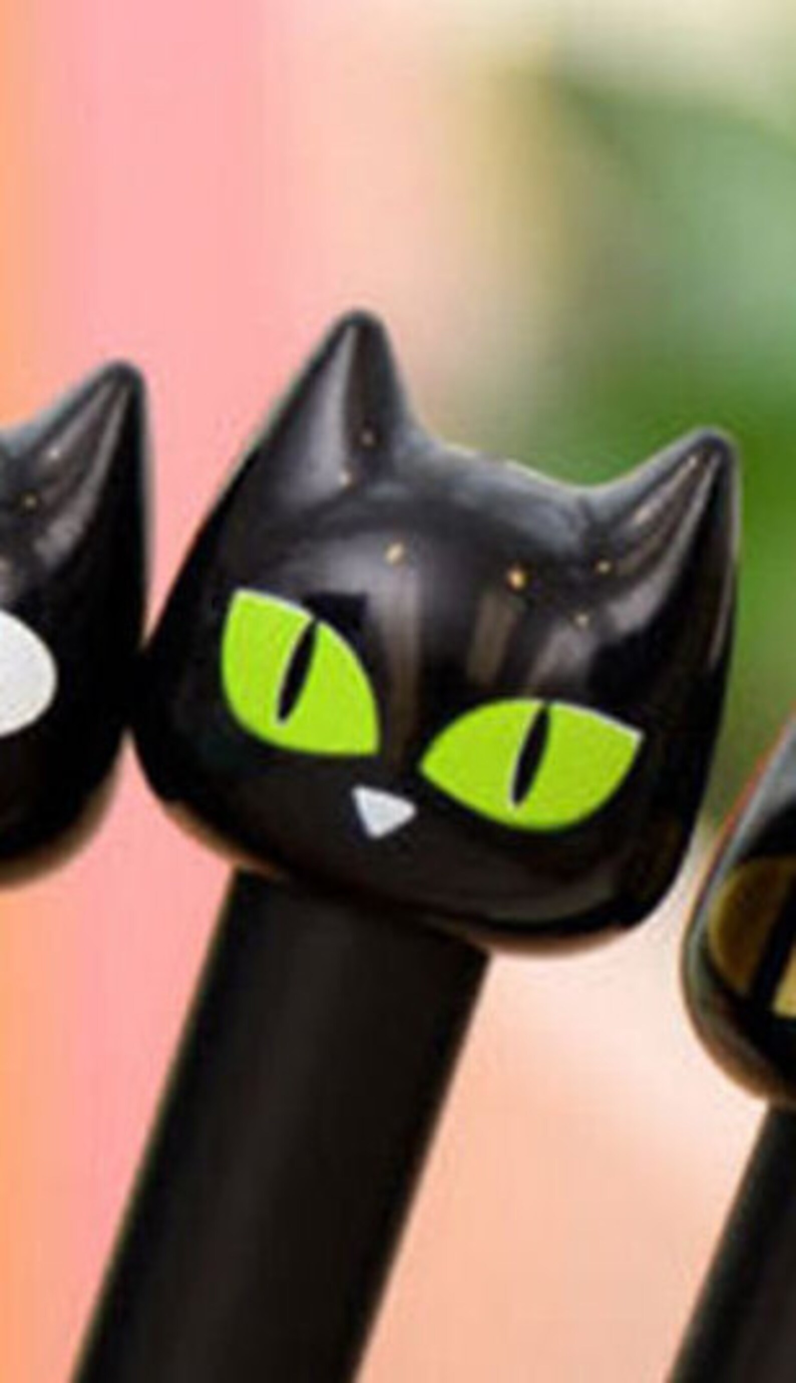1 Black Cat Pen Cat Pen Cat Ballpoint Pen School Supplies | Etsy