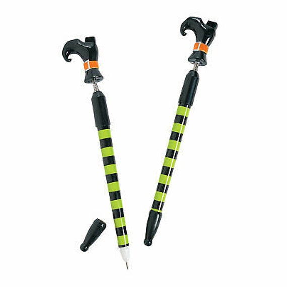 1 Witch Leg Pen Witch Shoe Pen Office Supplies Halloween - Etsy