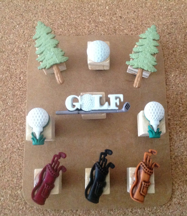 9 Golf Magnets Sports Golf Magnets Kitchen Magnets Gifts | Etsy