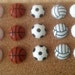 5 Sports Magnets, Resin Sports Magnets, Sports Push Pins, Kitchen ...
