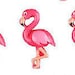10 Flamingo Cabochons, Resin Flamingos, Crafting Supplies, Pink ...