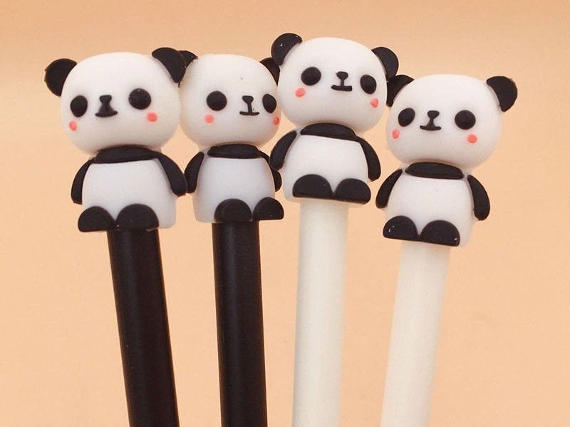 1 Panda Bear Pen, Panda Ballpoint Pen, School Supplies, Writing ...