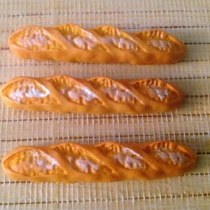 2 Mini Bread Loaf, Mini Resin Bread Loaves, Crafting Supplies, Mini ...