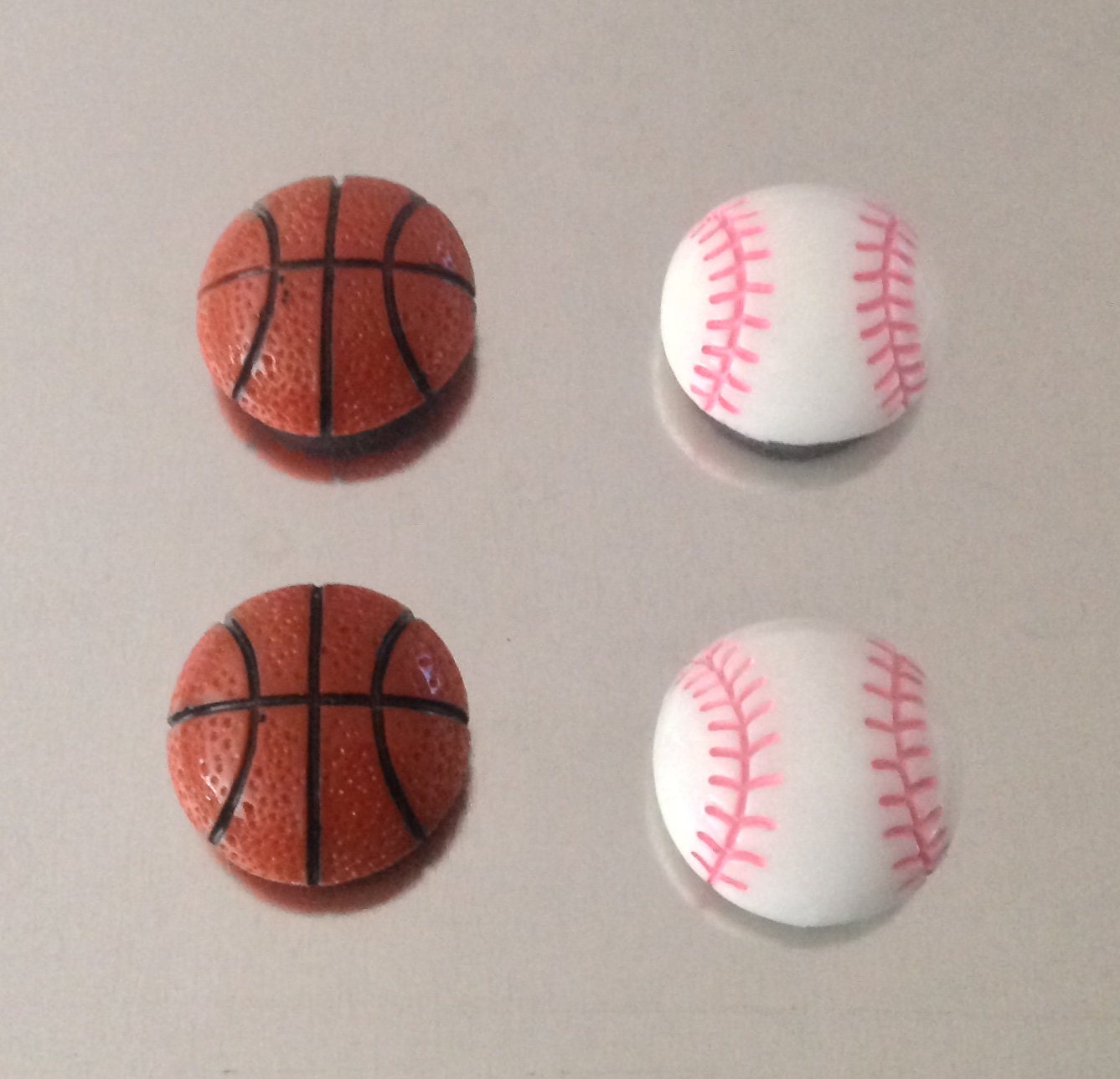 5 Baseball Magnets Basketball Magnets Sports Magnets | Etsy