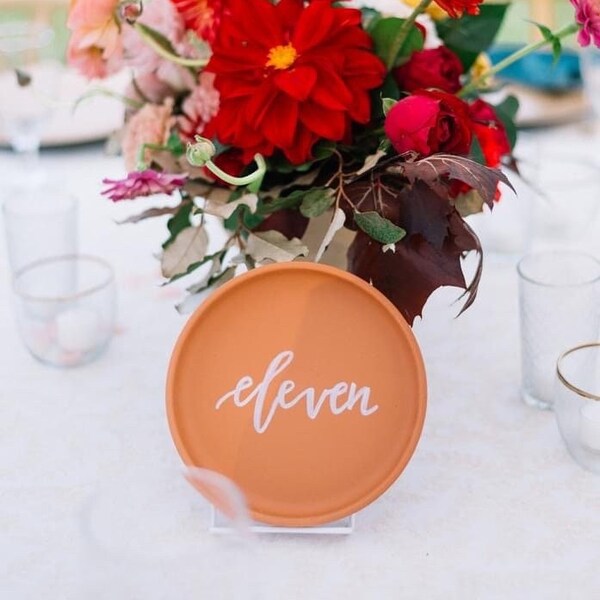 Spanish Table Number - Etsy