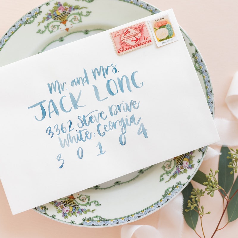 Wedding Envelope Calligraphy - Etsy