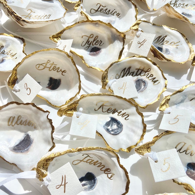 Sea Shell Place Card - Etsy