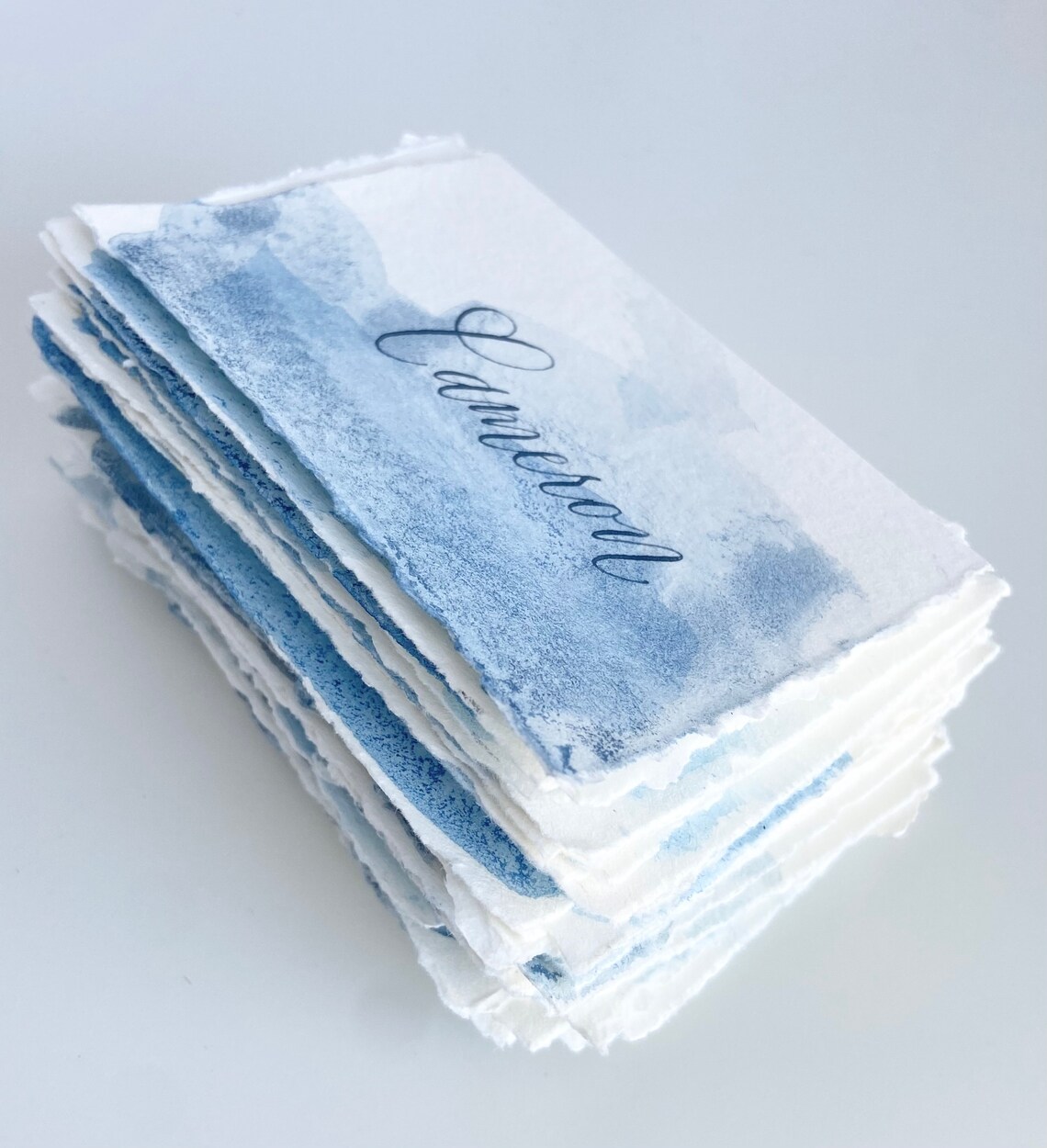 Custom Flat Watercolor Place Cards With Weddings and Events - Etsy