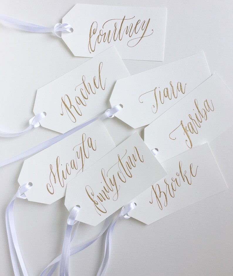 Calligraphy Gift Tags Wedding Gift Tags Bridesmaid Gift - Etsy