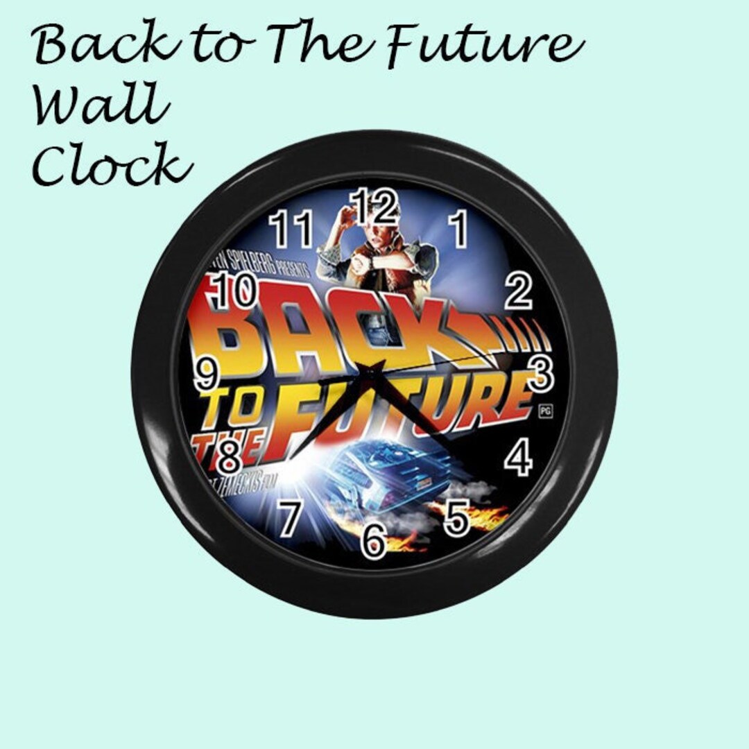 Back to the Future Wall Clock 80's, Retro, Wrist Watch, Sports, Sports ...