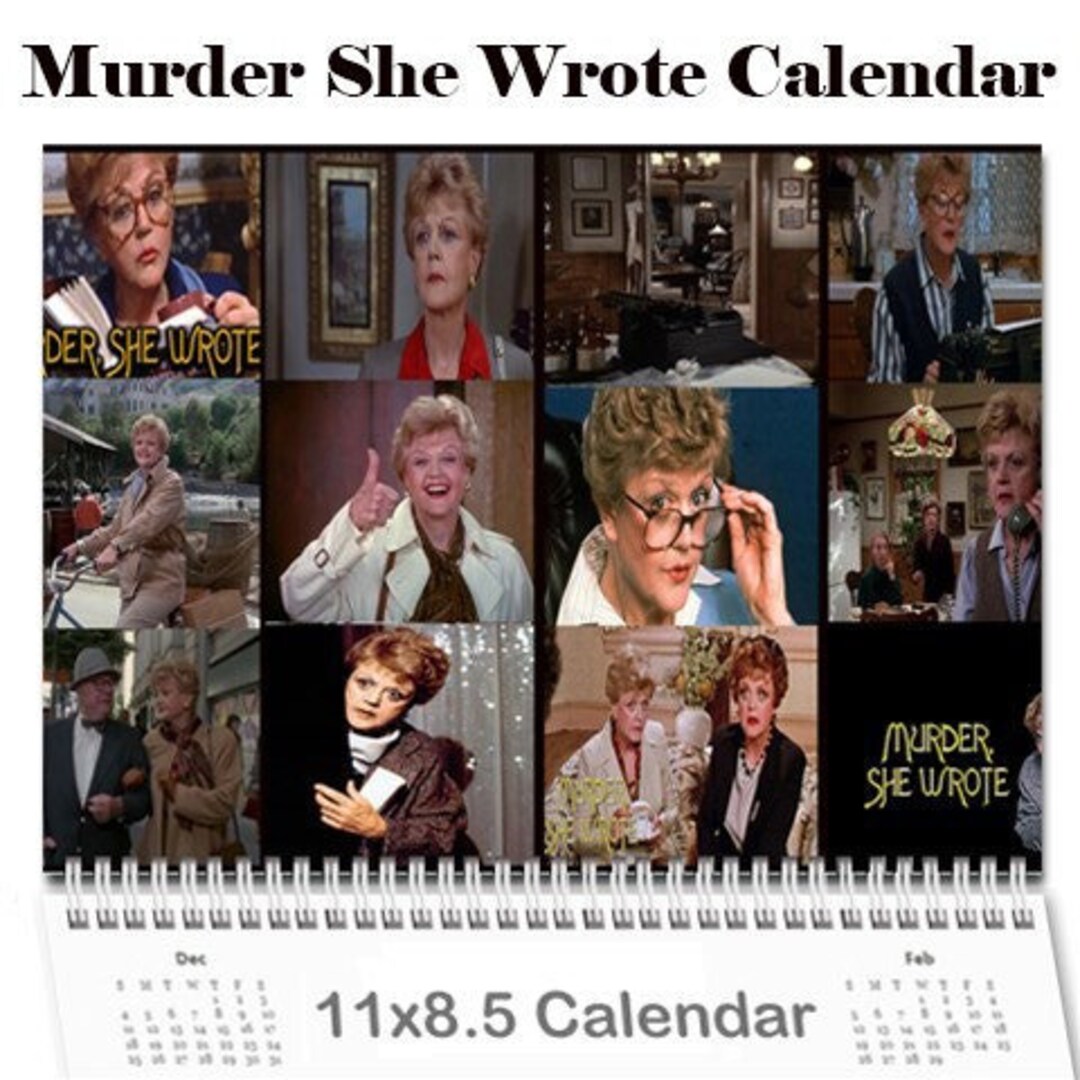 Murder She Wrote Calendar, Calendar, Msw, 80s, 80s Tvshows, Calendar ...