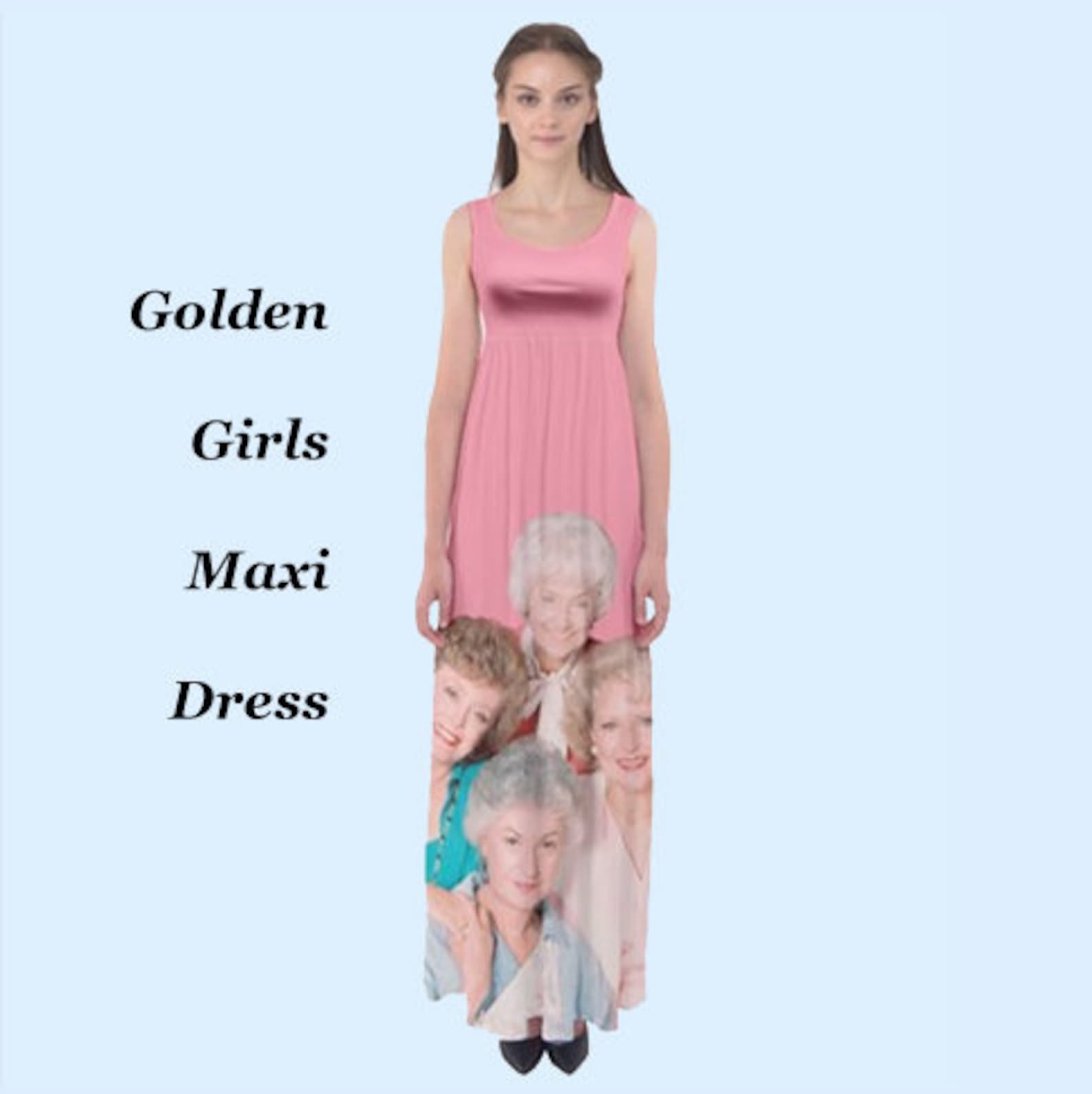 Golden Girls Maxi Dress Golden Girls Dress 80s Cult Tv Tv | Etsy