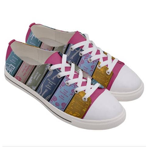 Jane Austen Books Sneakers Jane Austen shoes | Etsy