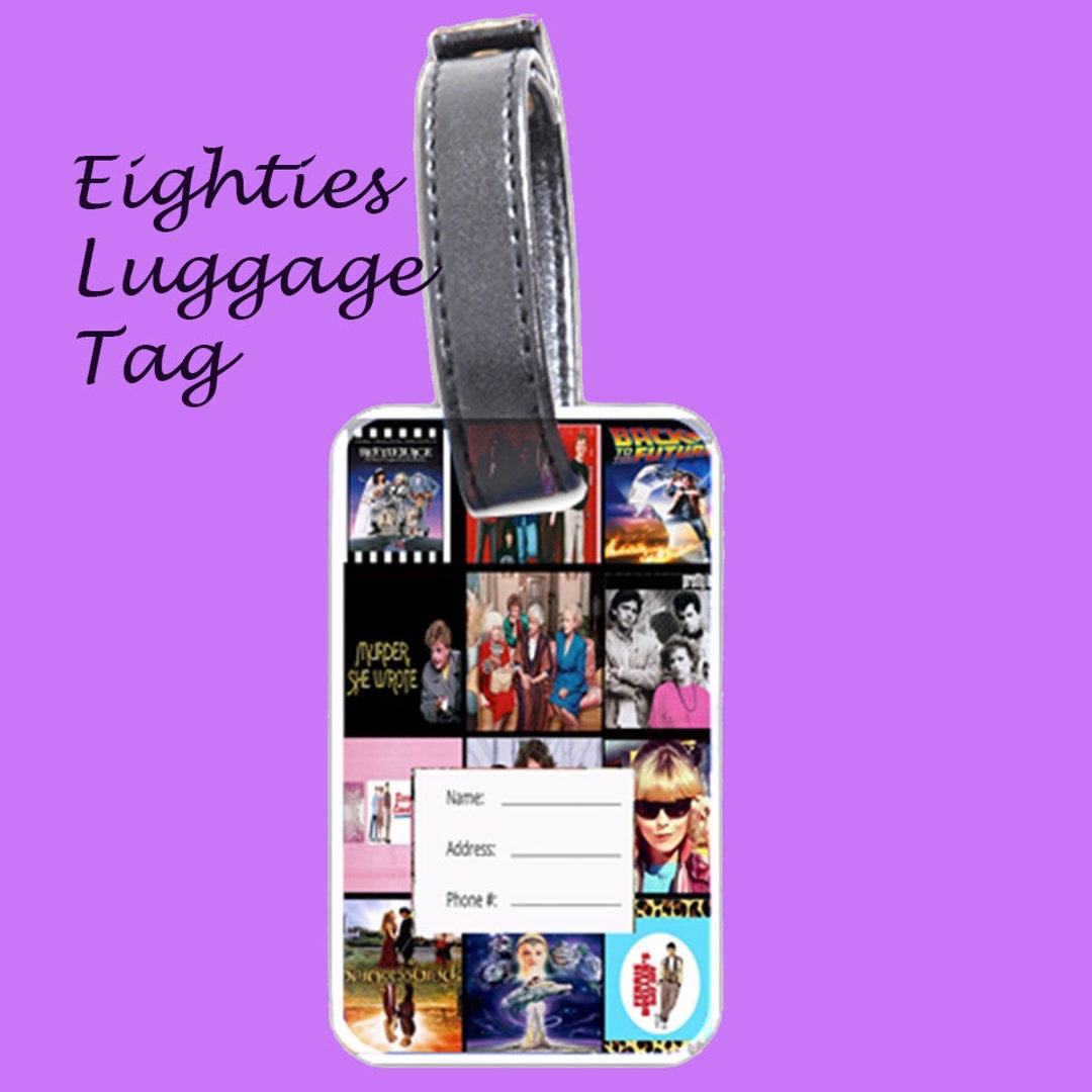 Eighties Luggage Tag Puzzle Fun Traveltv Shows - Etsy