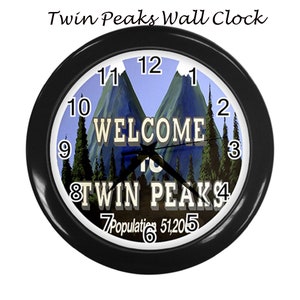 Twin Peaks Wall Clock 90's, Retro, Wrist Watch, Sports, Sports Watch ...